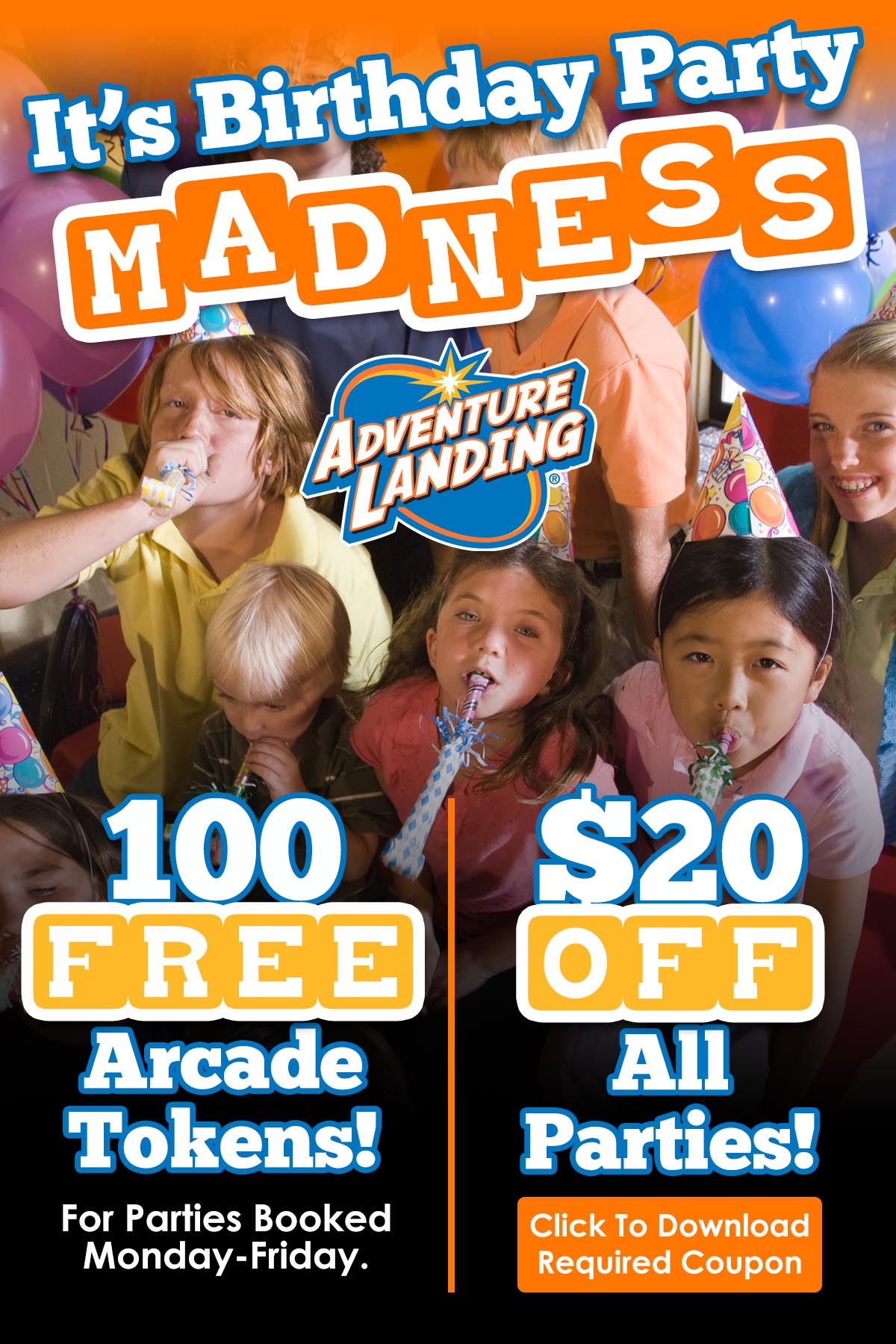 Kids Fun Center Parties | Adventure Landing Family Entertainment Center ...